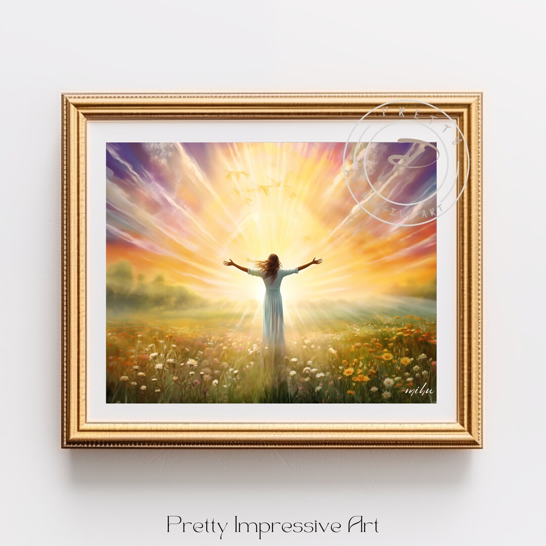 Daisies Blooming, Flora Poster, Flower Blossom, Sunrise Artwork, White ...