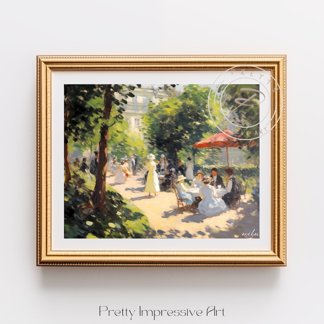 Park Munceau - Monet Inspired, Crowd in the Park, Stylish Crowd, Crowd ...