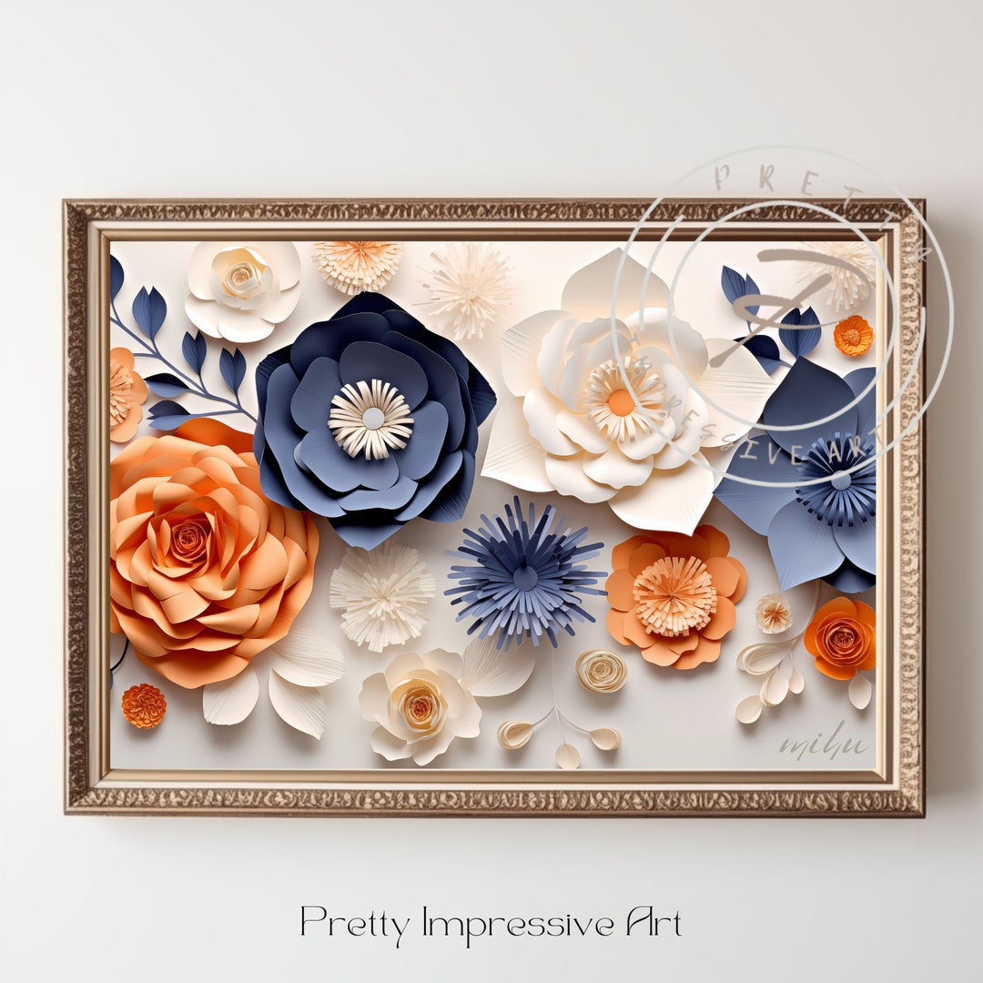 UHD Wildflowers 3D, Floral Paper Art, Handmade Paper Flower Crafted ...
