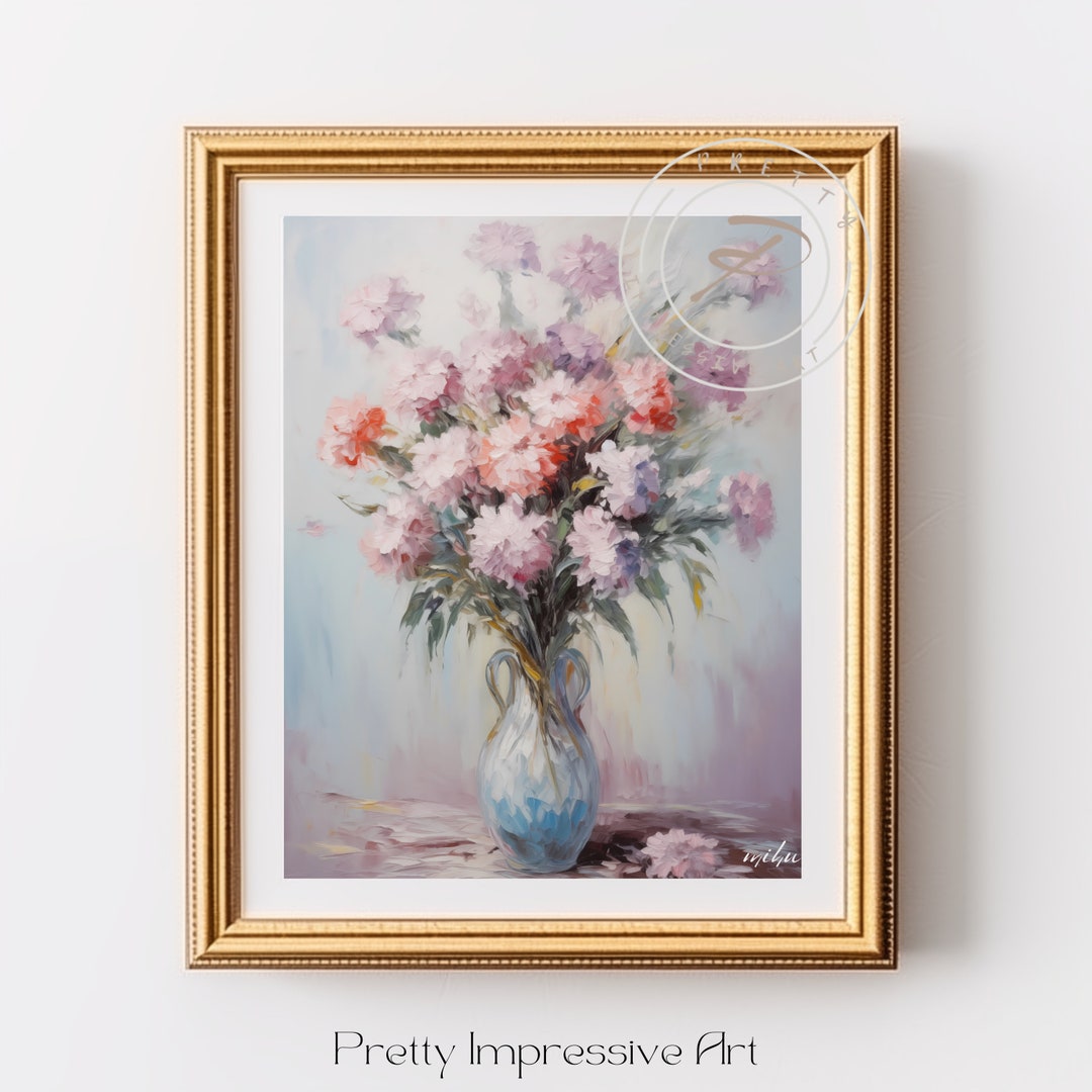 Monet World, Peonies, Vase of Peonies, Bouquet of Carnations, Peonies ...