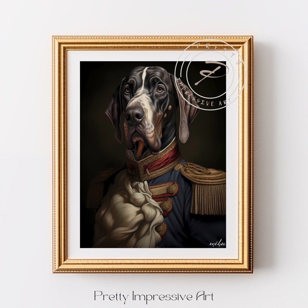 Great Dane, Digital File Pet Portrait, Royal Dog Portrait, Royal Pet ...
