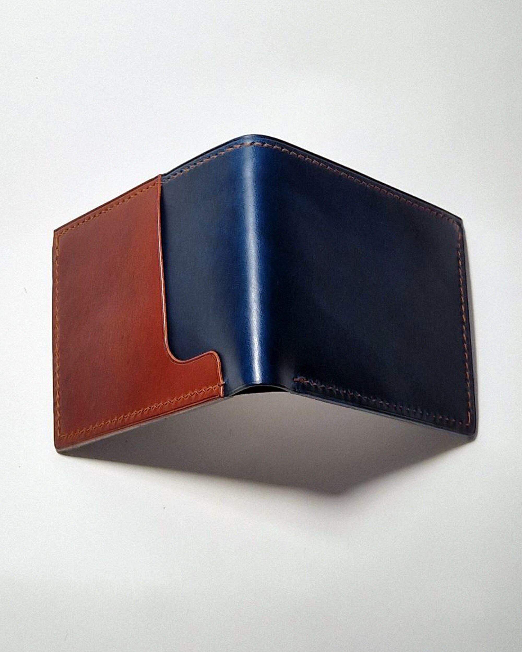 Two-tone Wallet Bifold. Genuine Leather. Wallet for a Gift. Leather ...