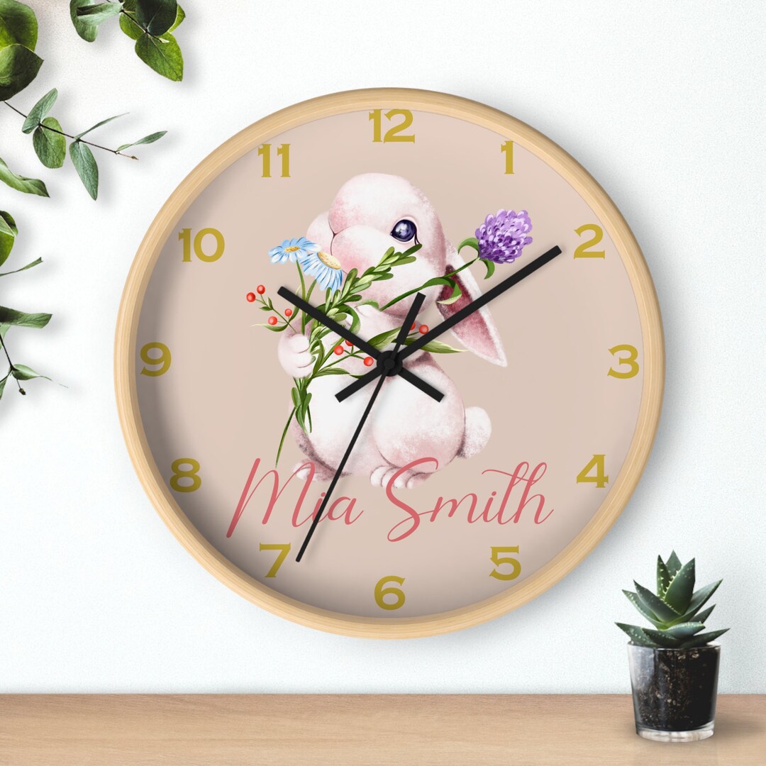Wood Wall Clocks.personalized Clock, Wooden Wall Decoration, Children's ...