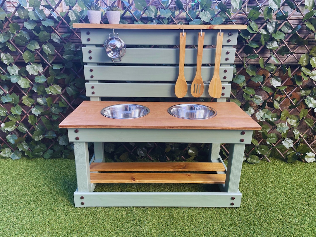 Handmade Wooden Mud Kitchens Small Outdoor Play Kitchen for Kids ...