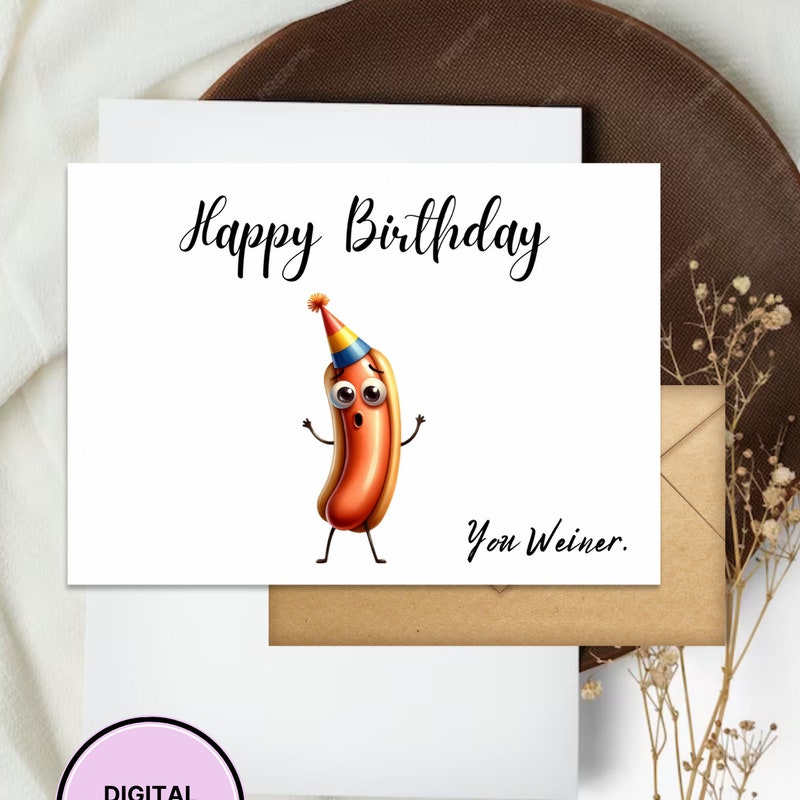 Hotdogs Birthday Card - Etsy
