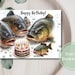 Fish Birthday Card Funny Printable Digital Download Greeting Gift for ...