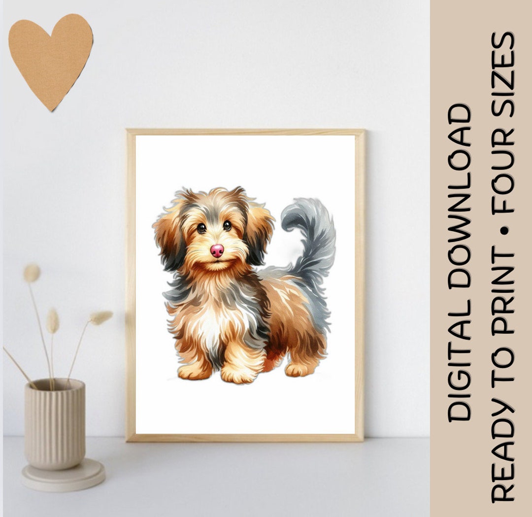 Puppy Printable Nursery Poster Digital Download Dog Wall Art - Etsy