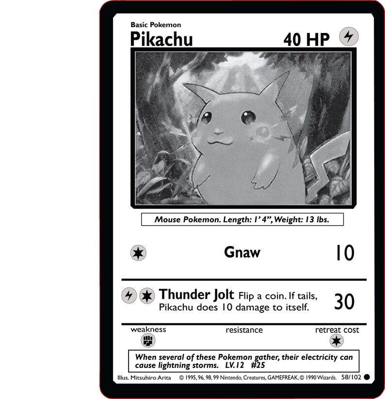 Digital SVG Pokemon Card Files - Etsy