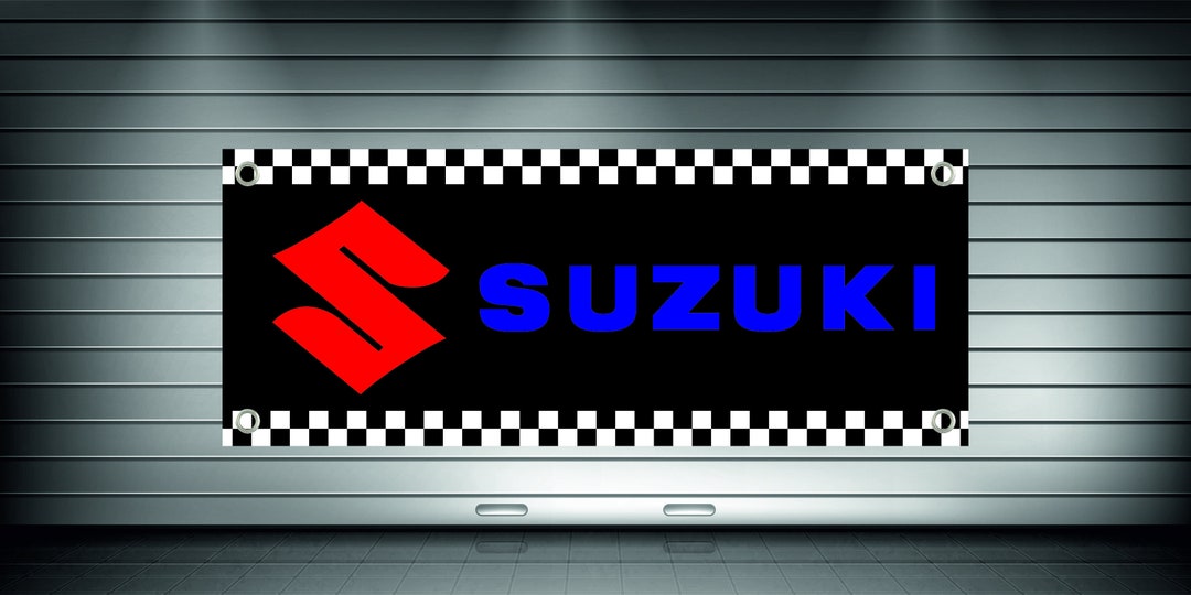 Suzuki Logo Banner Vinyl, Garage Sign,office or Showroom, Flag, Racing ...