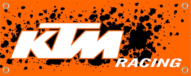 Ktm Logo Banner Vinyl, Garage Sign,office or Showroom, Flag, Racing ...