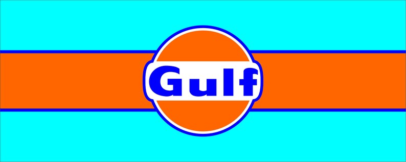 Gulf Logo Banner Vinyl, Garage Sign,office or Showroom, Flag, Racing ...