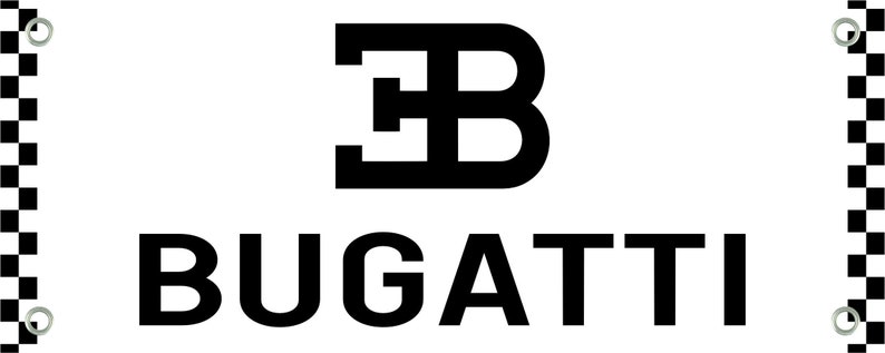Bugatti Logo Banner Vinyl, Garage Sign,office or Showroom, Flag, Racing ...