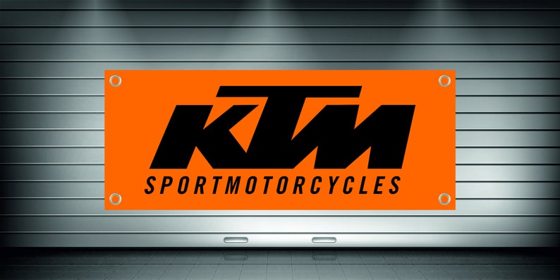 Ktm Logo Banner Vinyl, Garage Sign,office or Showroom, Flag, Racing ...