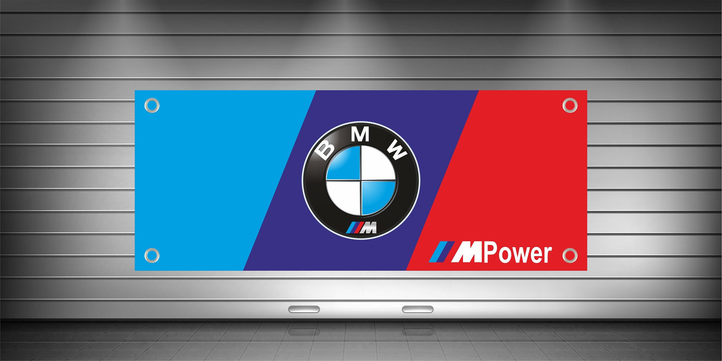 BMW M Logo Banner Vinyl, Garage Sign,office or Showroom, Flag, Racing ...
