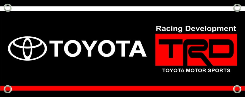 Toyota Logo Banner Vinyl, Garage Sign,office or Showroom, Flag, Racing ...