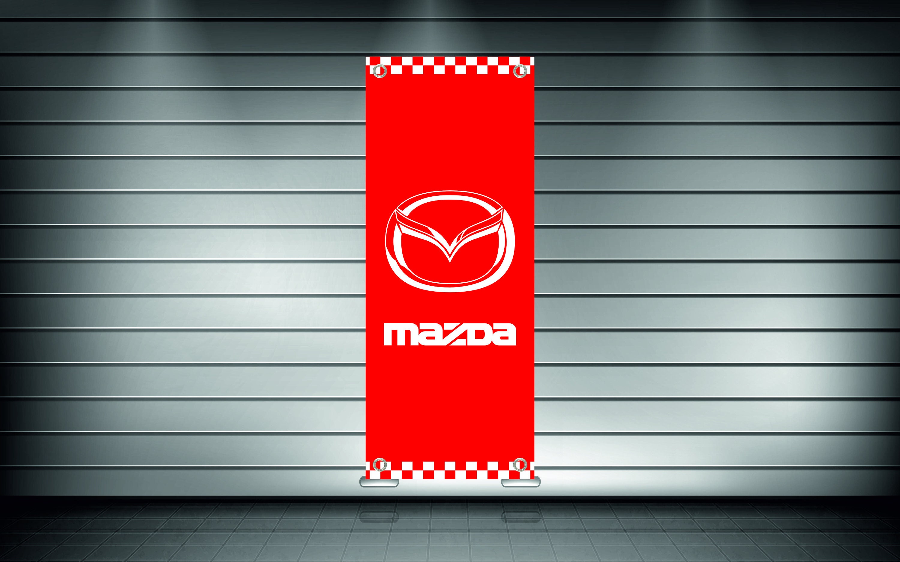 Mazda Logo Banner Vinyl, Garage Sign,office or Showroom, Flag, Racing ...