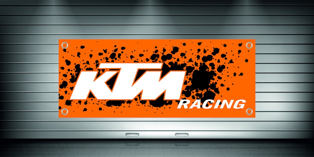 Ktm Logo Banner Vinyl, Garage Sign,office or Showroom, Flag, Racing ...
