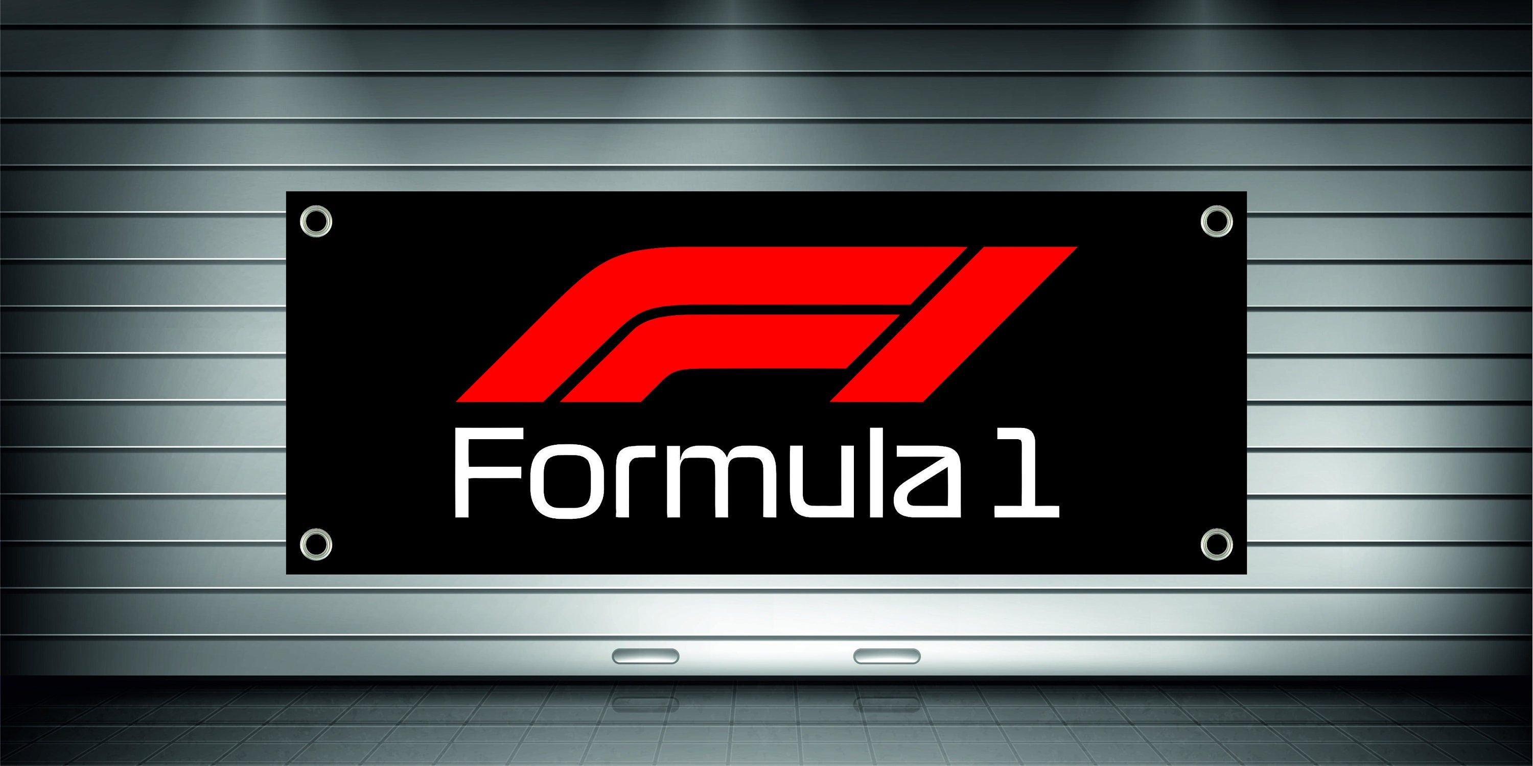 Formula One Logo Banner Vinyl, Garage Sign,office or Showroom, Flag ...