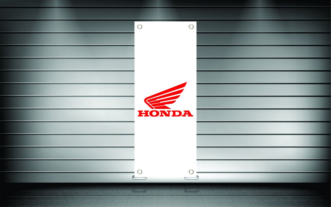 Honda Logo Banner Vinyl, Garage Sign,office or Showroom, Flag, Racing ...