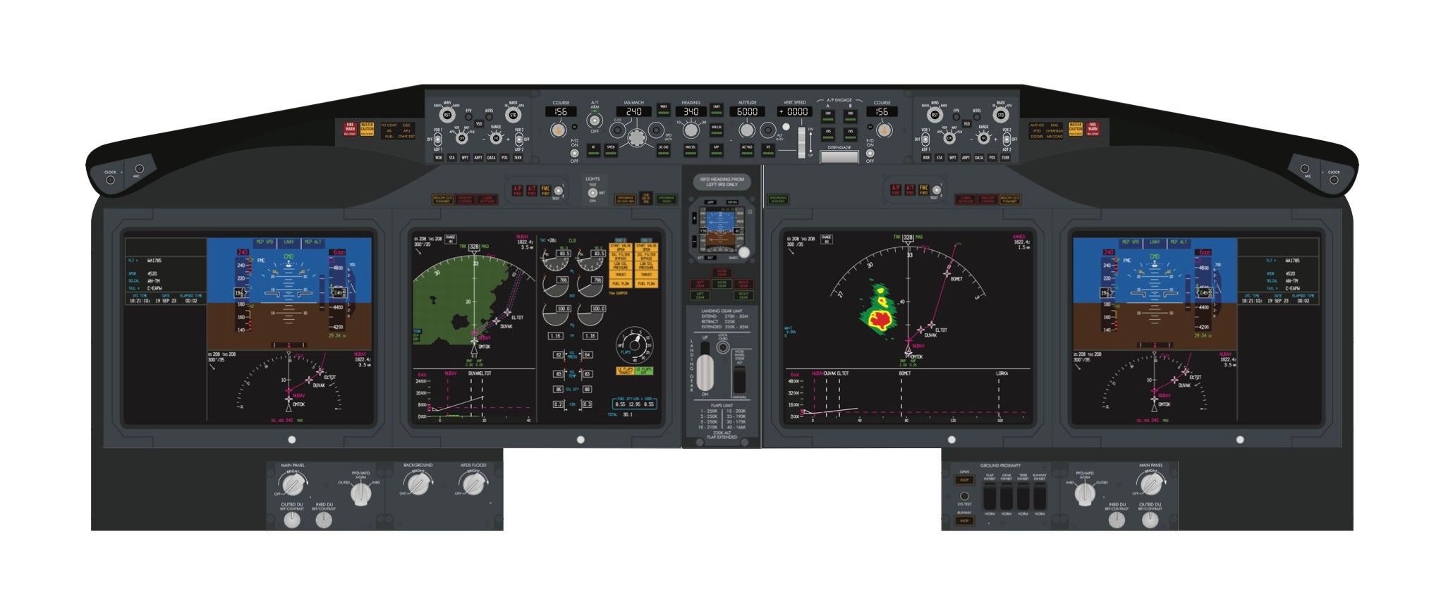 737 Max Cockpit Posters - Training Aid - Etsy