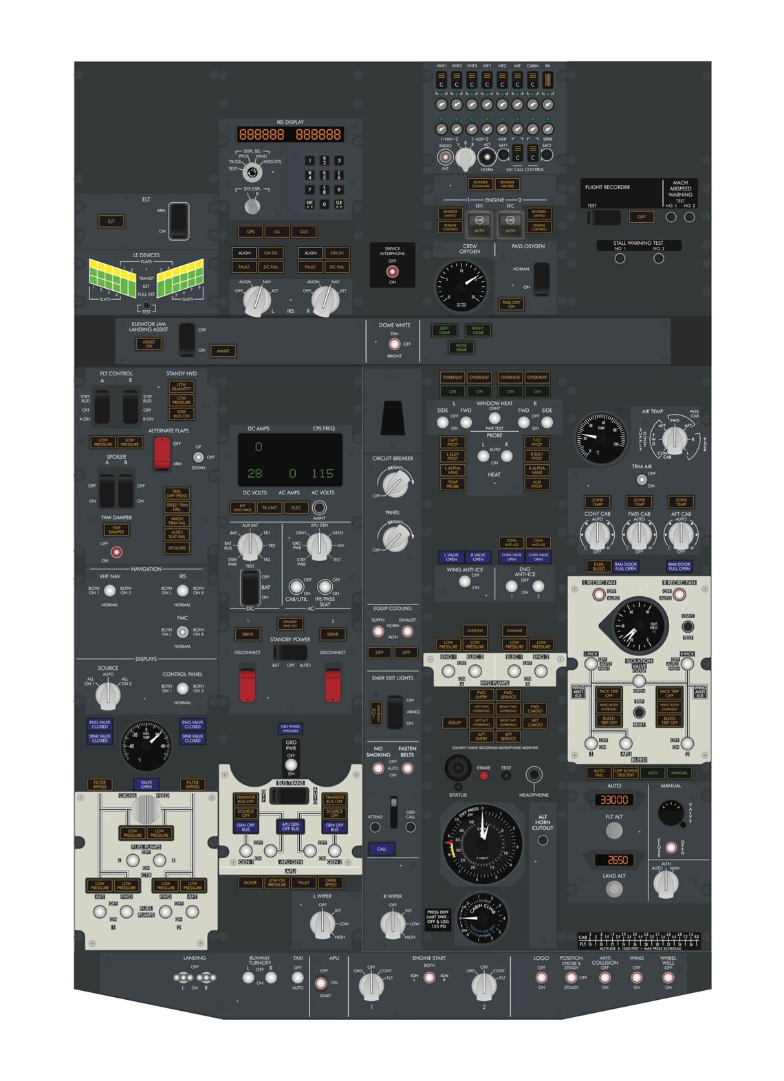 737 Max Cockpit Posters - Training Aid - Etsy