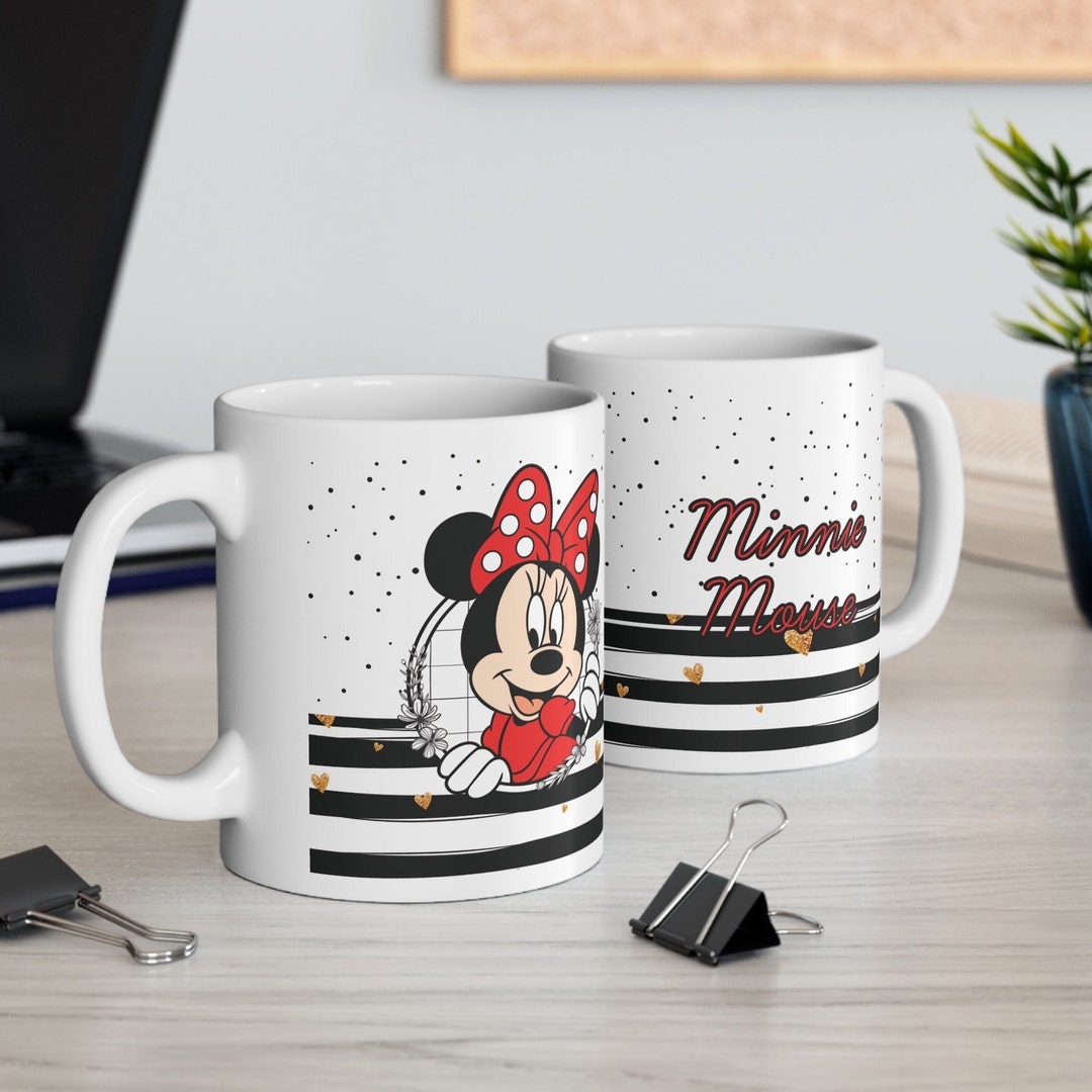 Minnie Mouse Disney Ceramic Mug - Etsy