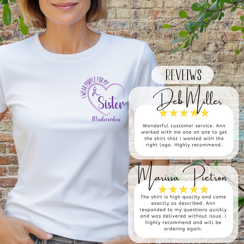 Personalized Overdose Awareness Shirt, Custom Awareness Shirt, Family ...