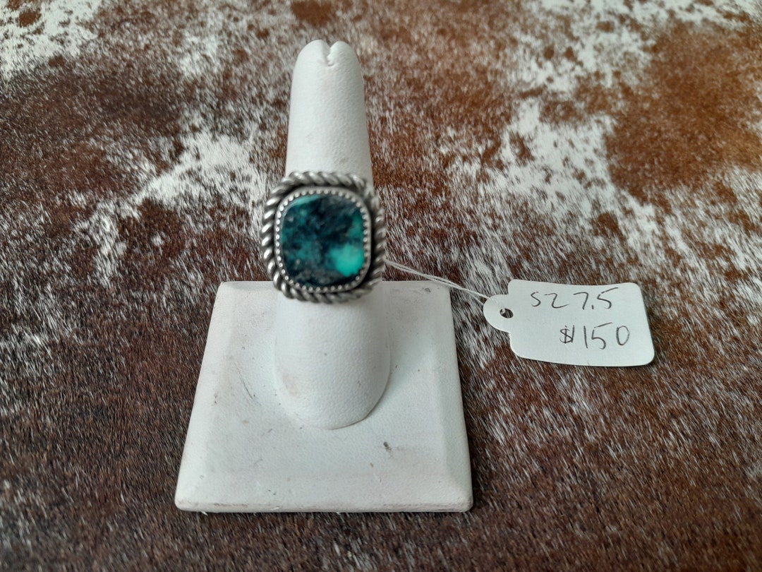 Natural Orvil Jack Turquoise Ring Size 7.5 US - Etsy