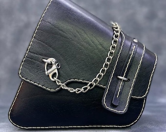 Handmade Motorcycle Bag Genuine Leather Bag Motor Bag Vegetal Leather ...