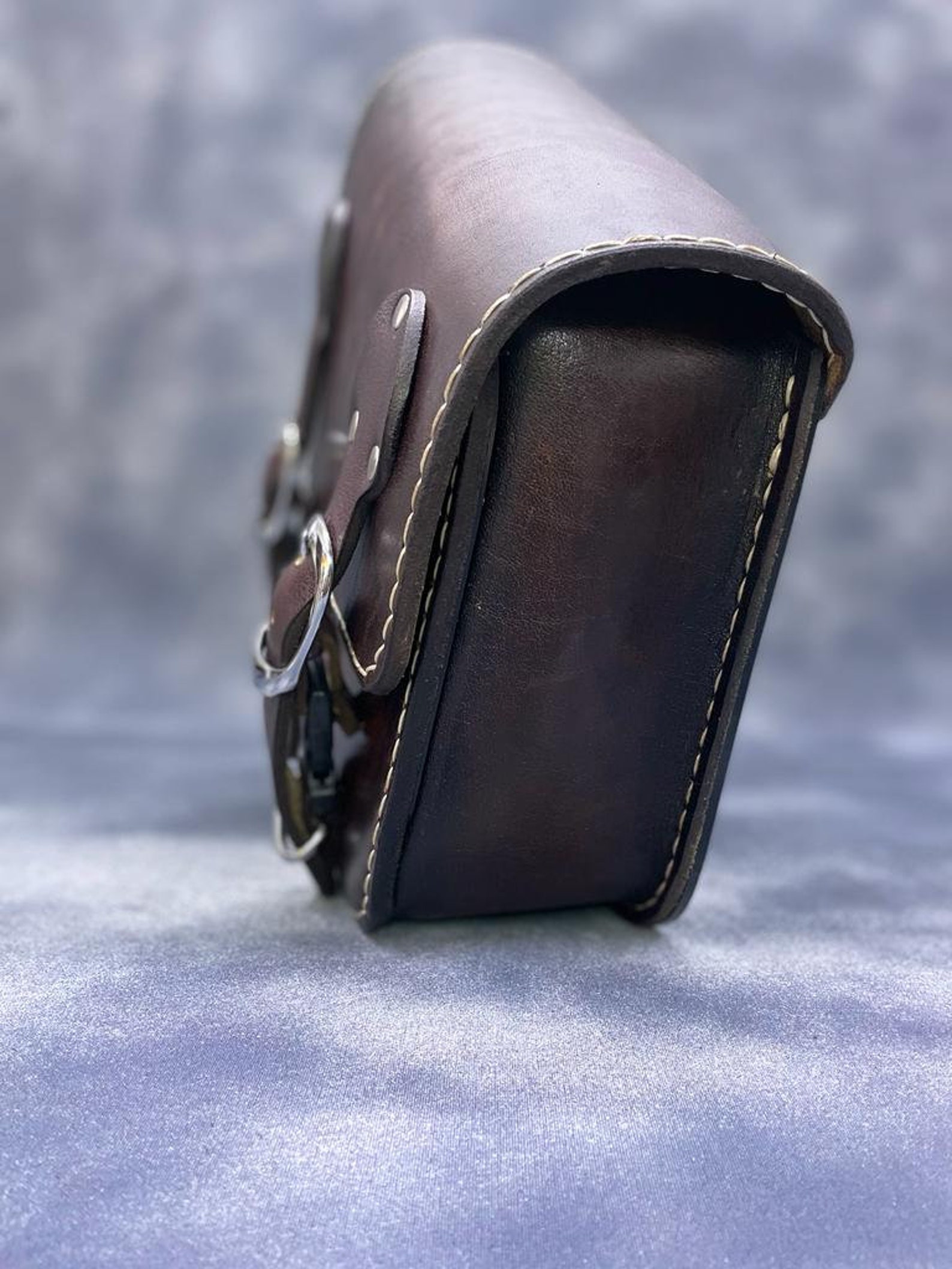 Handmade Motorcycle Bag Genuine Leather Bag Motor Bag Vegetal Leather ...