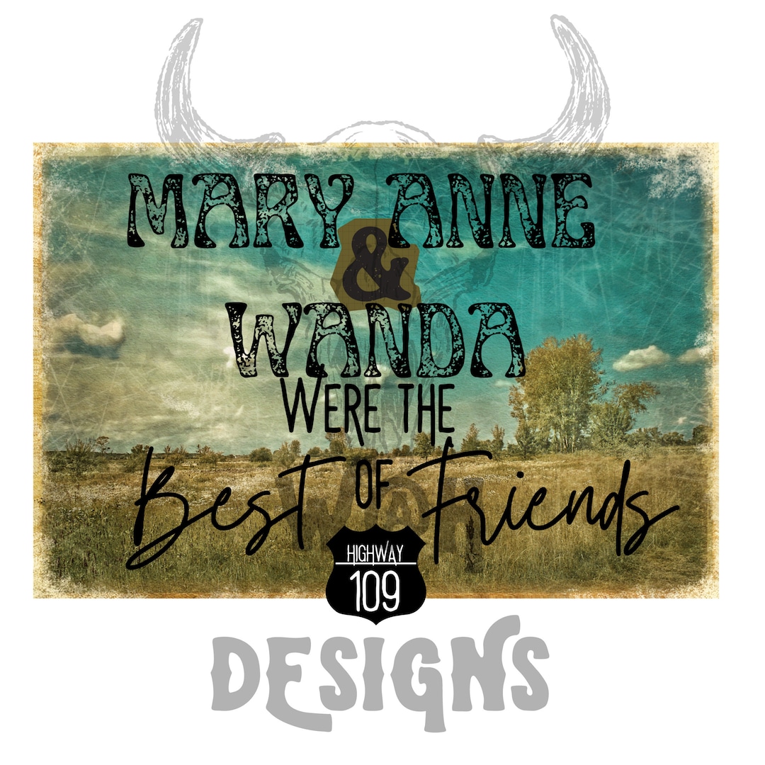 Mary Anne & Wanda Sublimation Design - Etsy