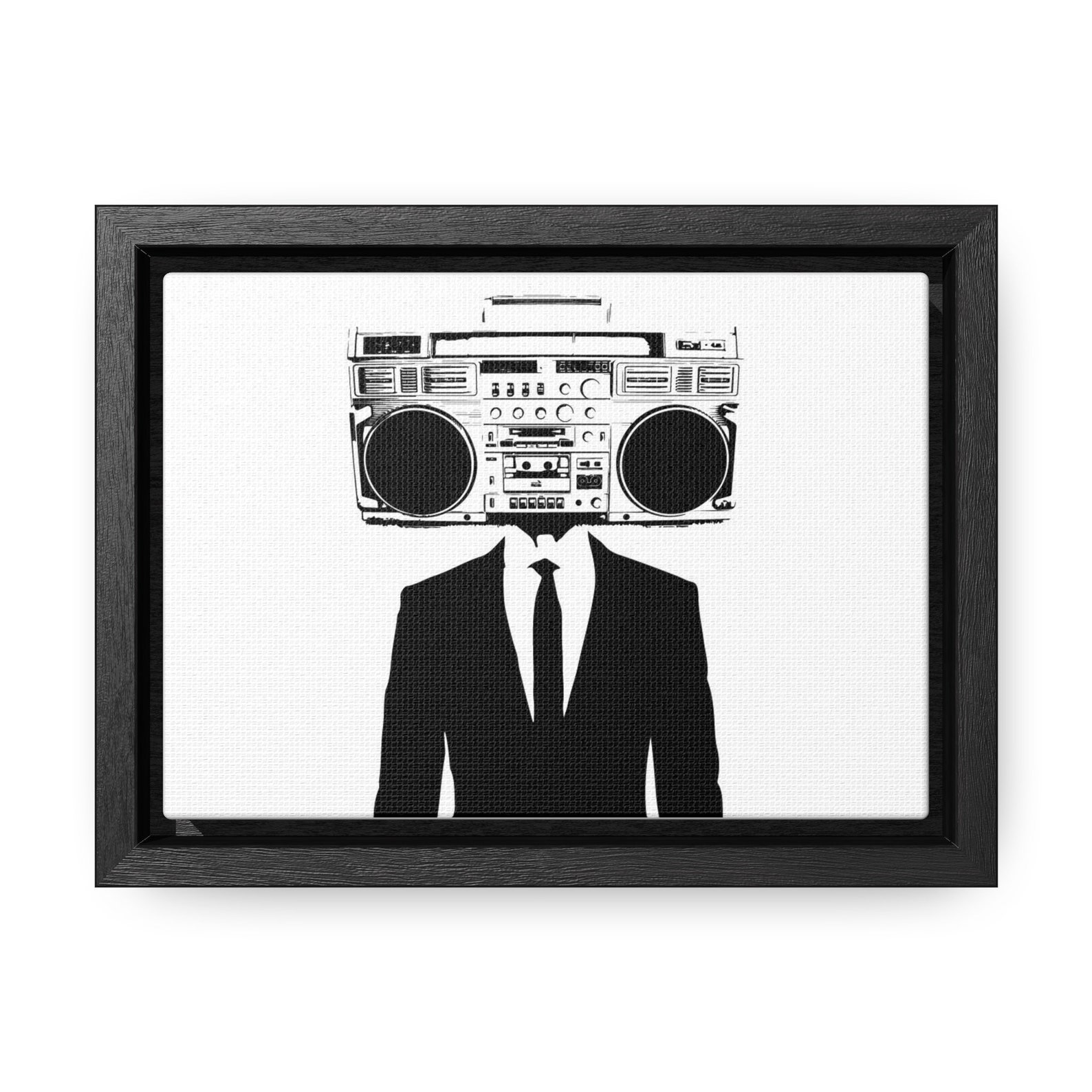 Radio Head Silhouette Art | Black and White Vintage Design | Gallery ...