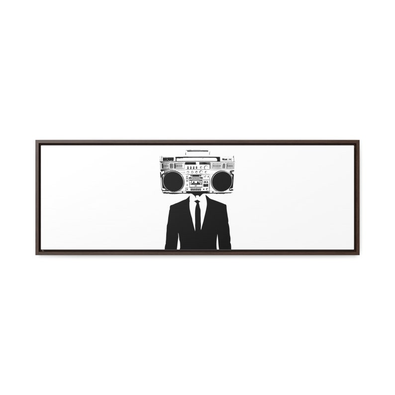 Radio Head Silhouette Art Black and White Vintage Design Gallery ...