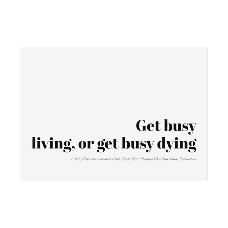 Get Busy Dying - Etsy