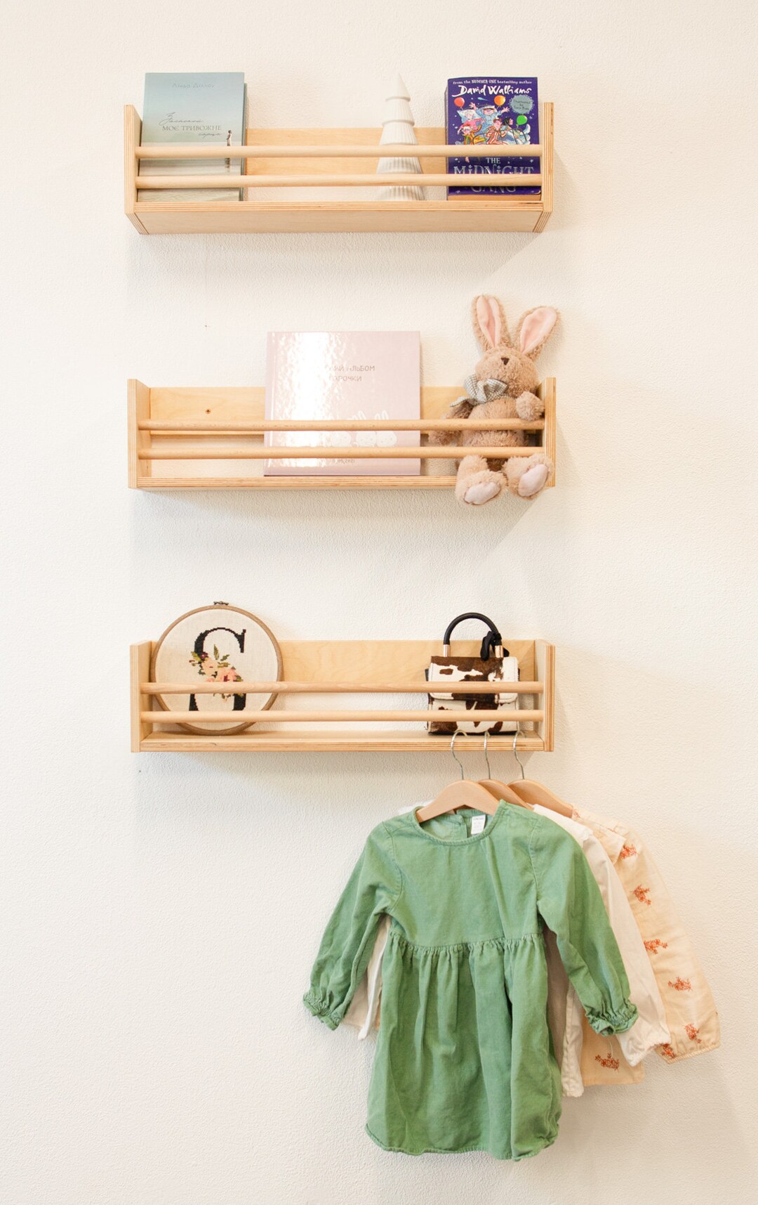 Custom Toy Storage Rack, Kids Book Shelf, Wooden Organizer for Clothes ...