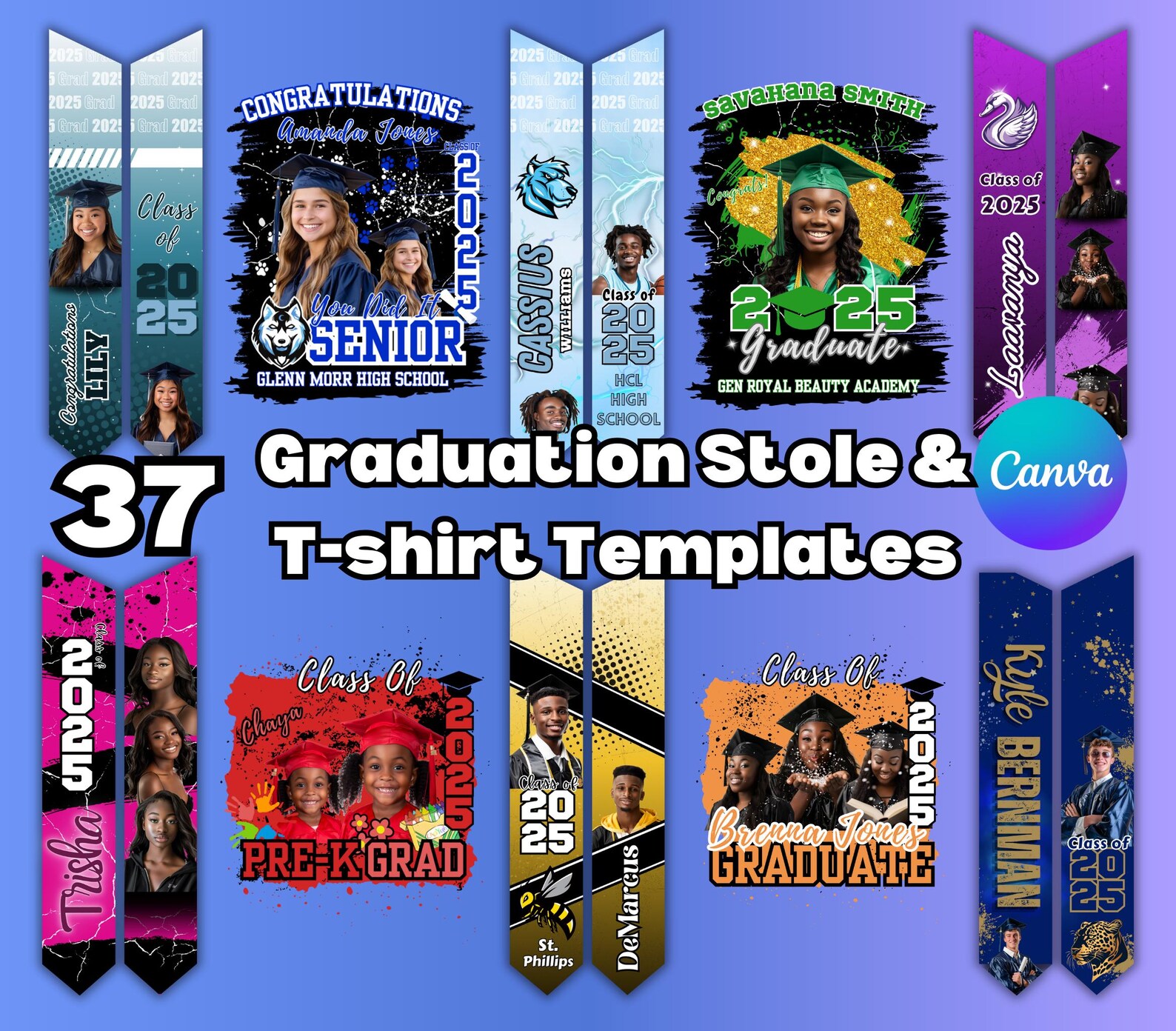 37 Graduation Shirt Template Bundle PNG Sublimation 2025 Graduation ...