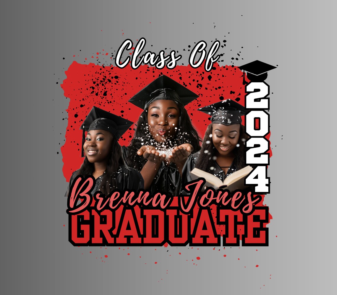 Customizable Graduation Shirt Design Template for Sublimation Printing ...