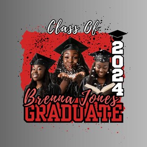 Customizable Graduation Shirt Design Template for Sublimation Printing ...