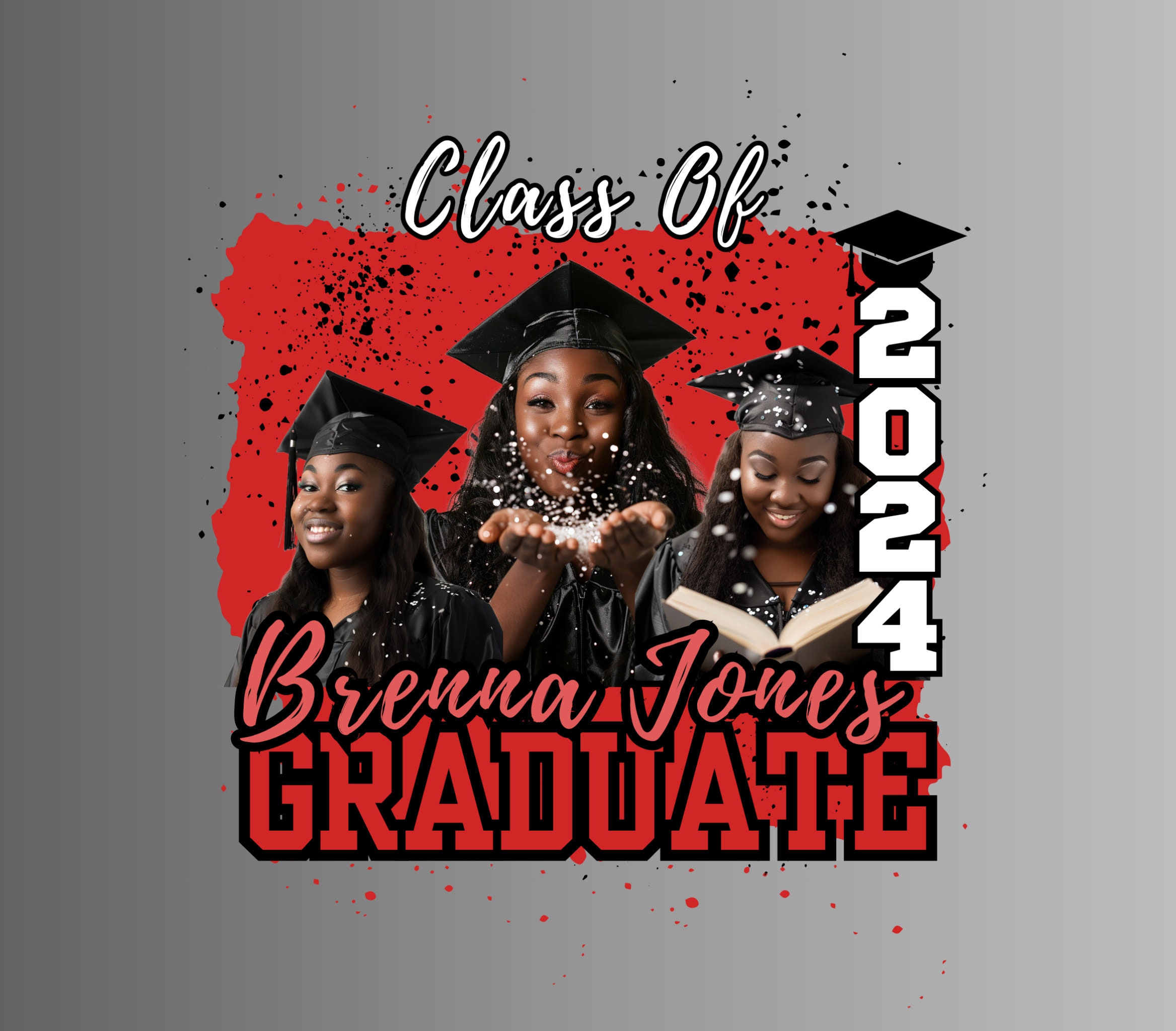 Customizable Graduation Shirt Design Template for Sublimation Printing ...