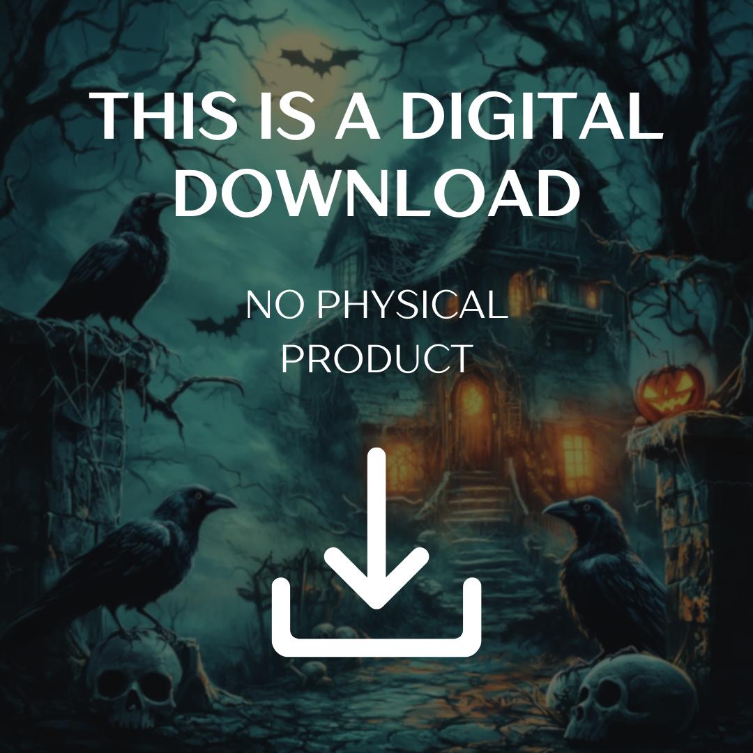 Editable Digital Halloween Party Invitation Customizable Halloween ...