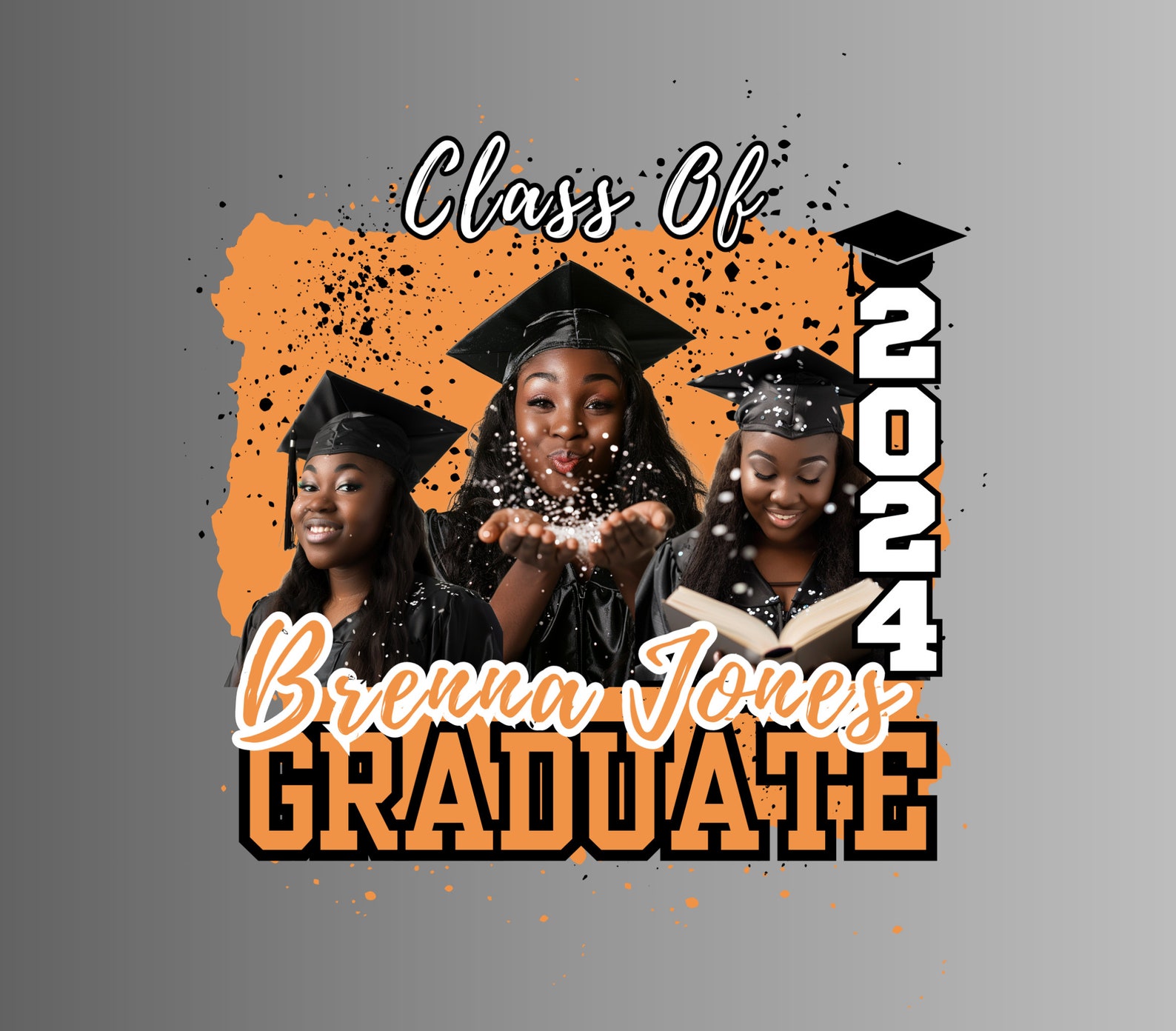 Customizable Graduation Shirt Design Template for Sublimation Printing ...