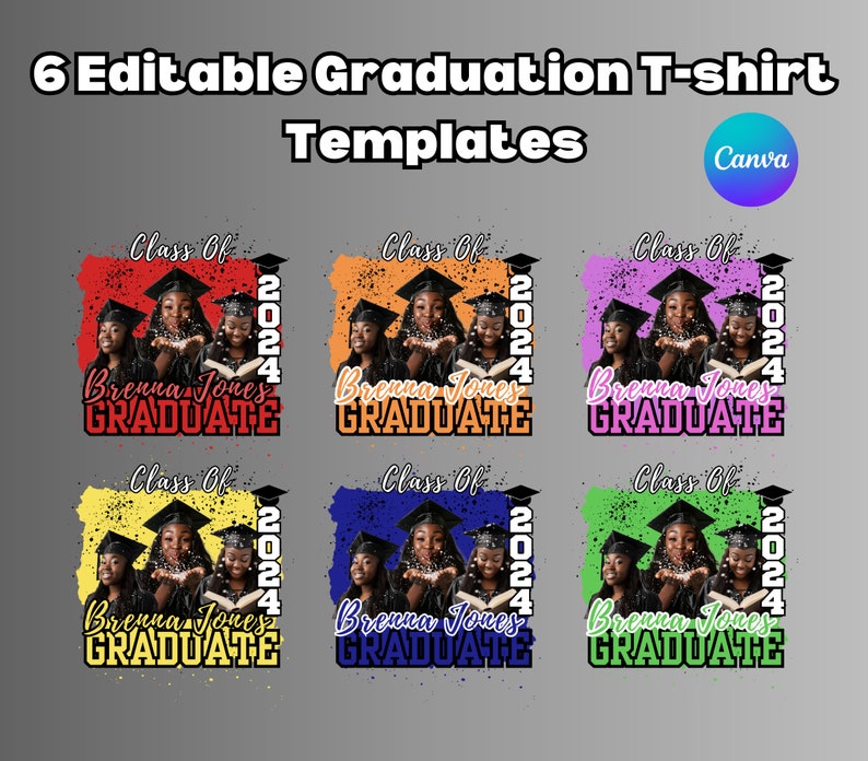 Customizable Graduation Shirt Design Template for Sublimation Printing ...
