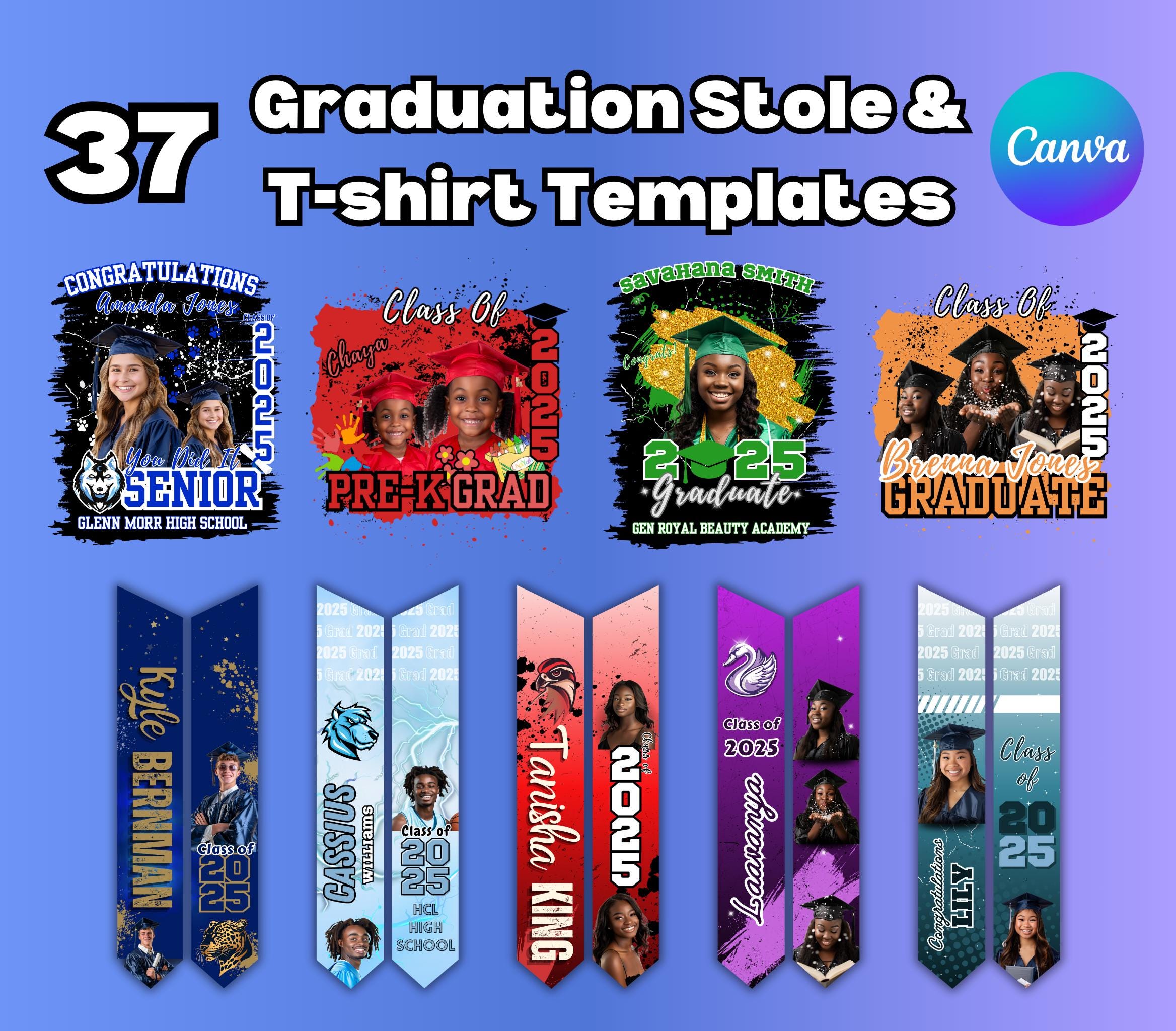 37 Graduation Shirt Template Bundle PNG Sublimation 2025 Graduation ...