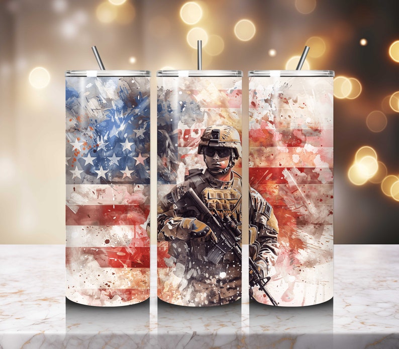 180+ Veterans Military Tumbler Wrap Bundle 20oz Tumbler Veteran ...
