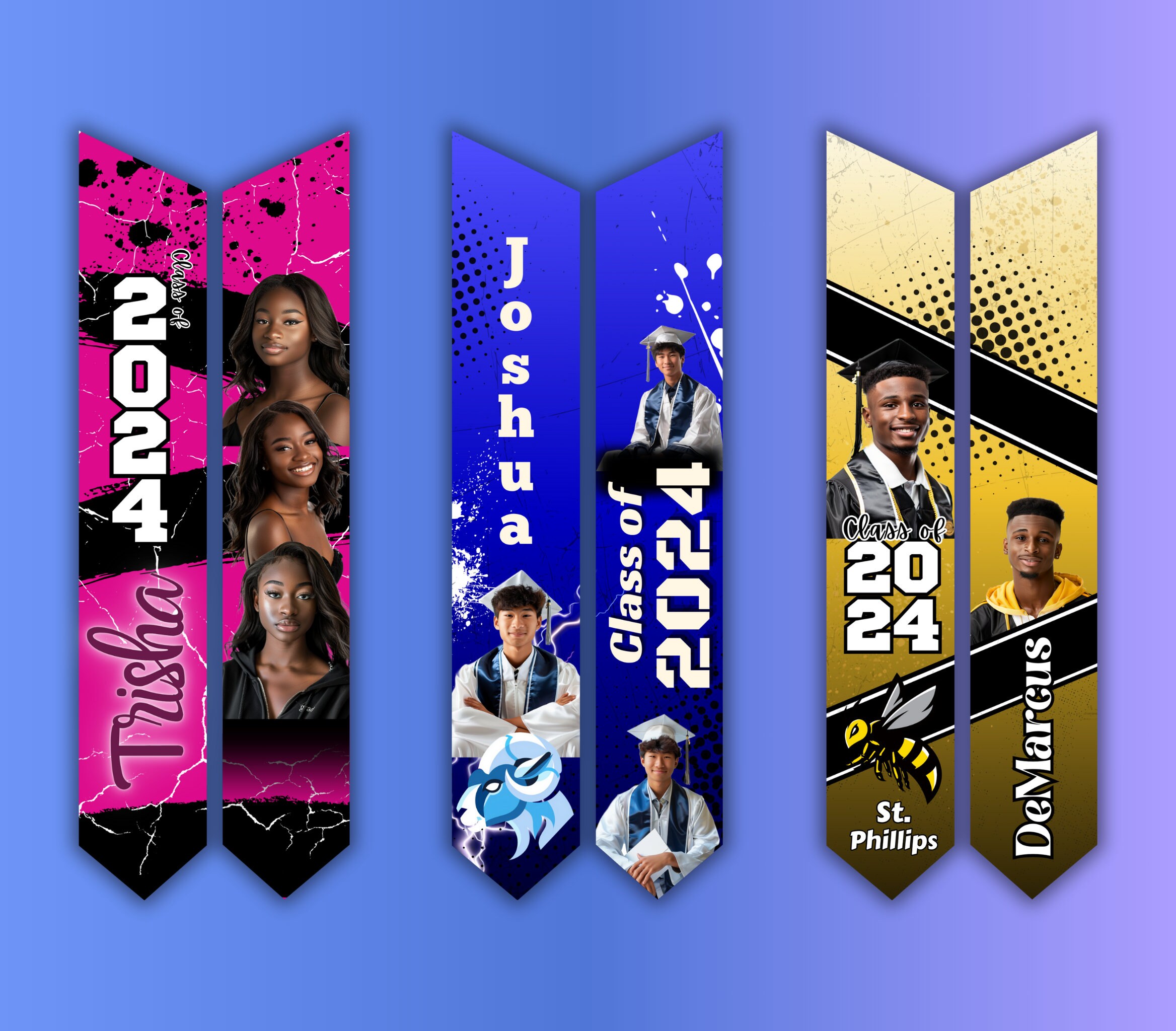 Custom Stole Design PNG for Graduation Stole Sublimation 2024 ...