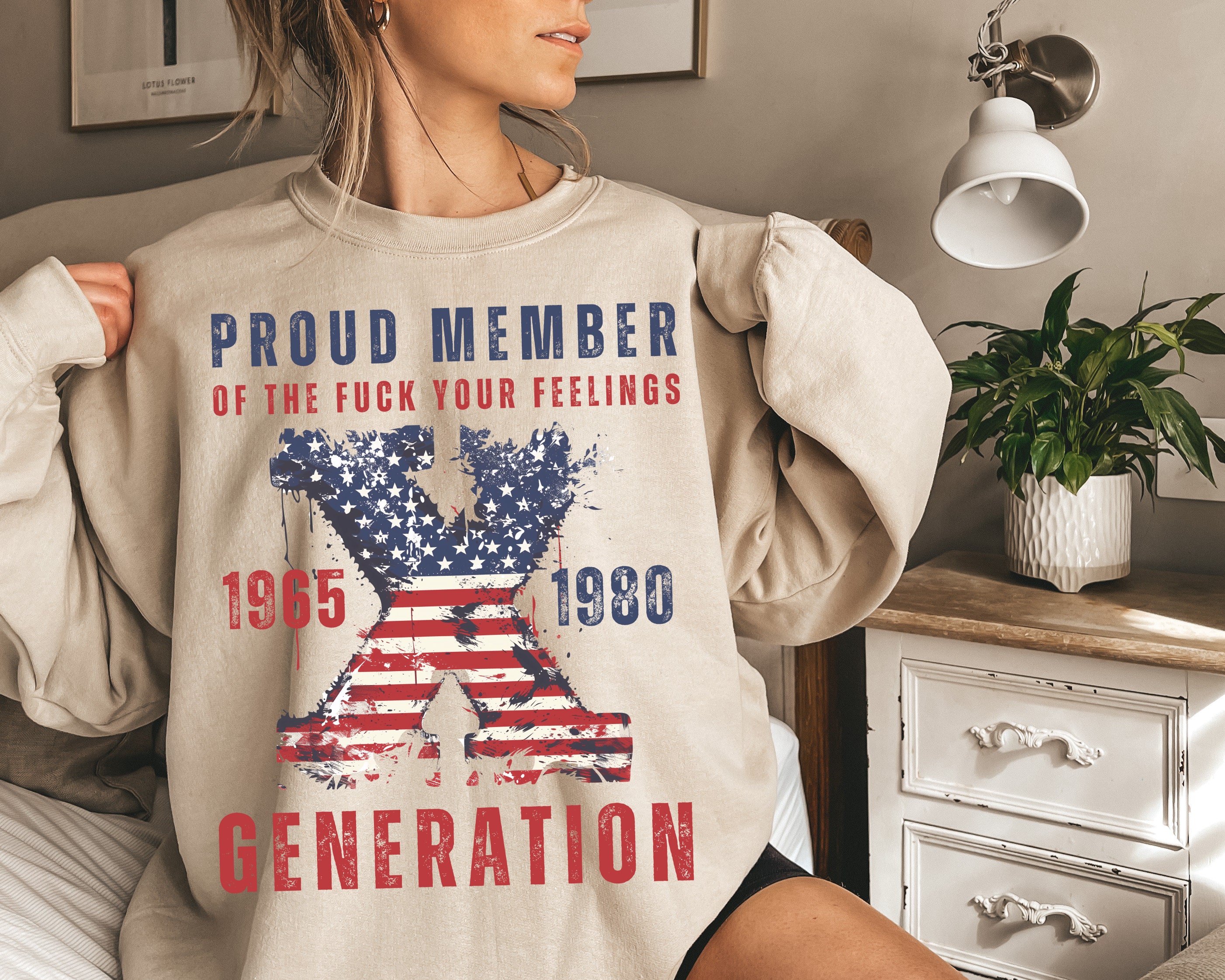 Proud Member Fck Your Feelings Generation PNG Distressed Flag 4th of ...