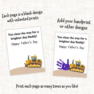 Fathers Day Handprint Craft Bundle Printable Fathers Day Craft ...