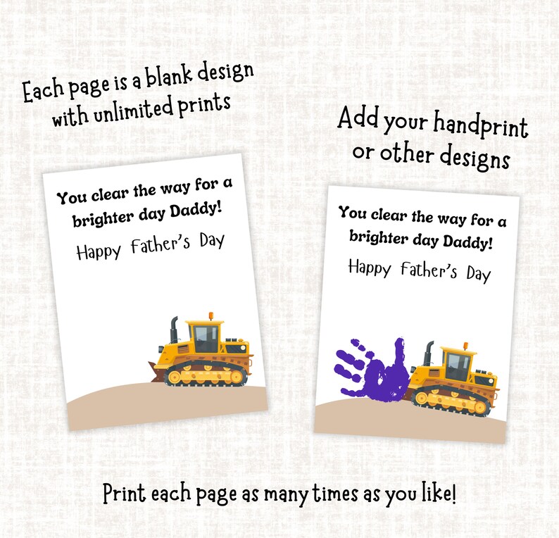 Fathers Day Handprint Craft Bundle Printable Fathers Day Craft ...