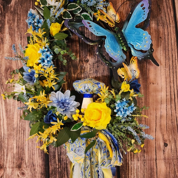 Butterfly Wreath - Etsy