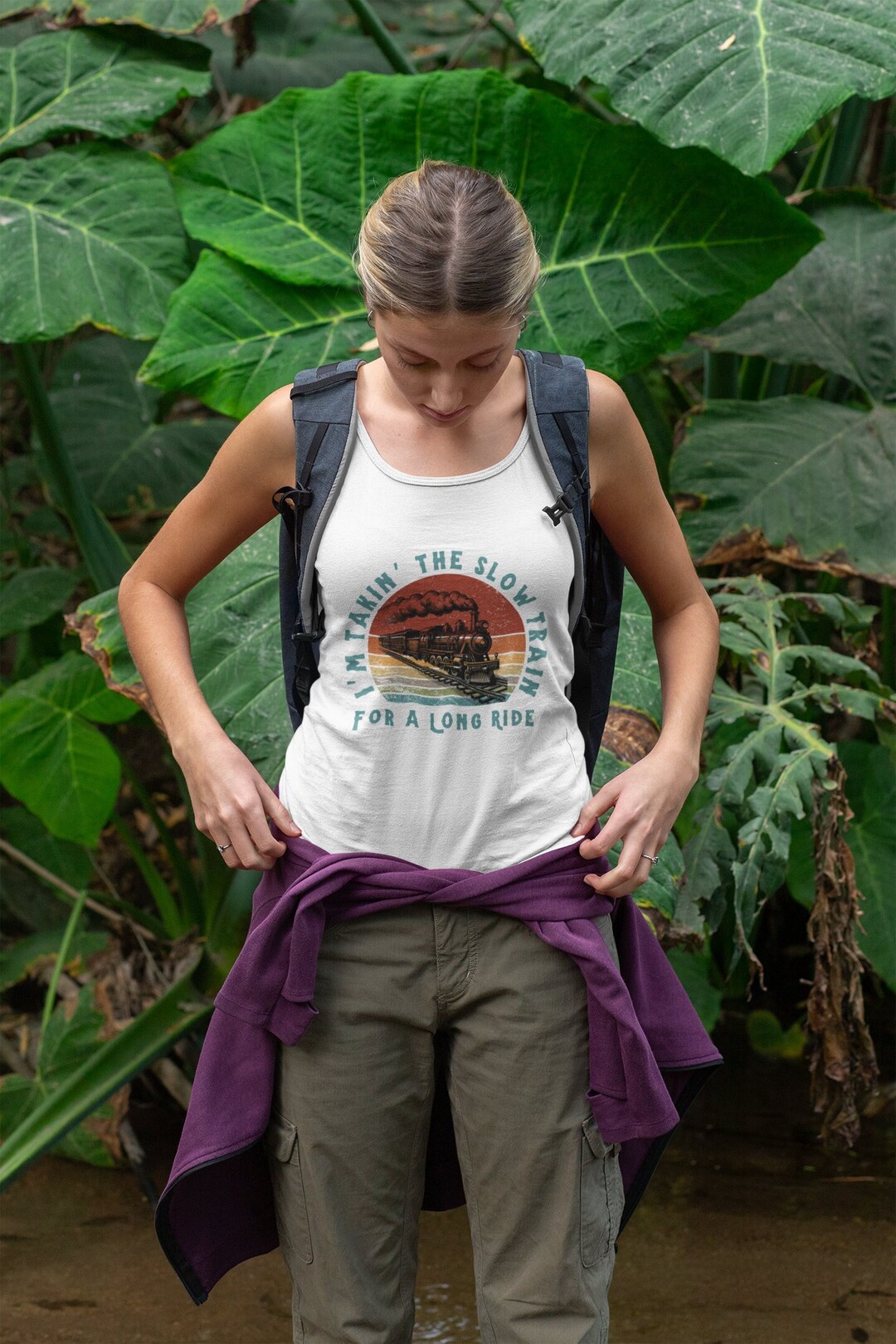 BMFS I'm Takin' the Slow Train for A Long Ride Unisex Jersey Tank ...